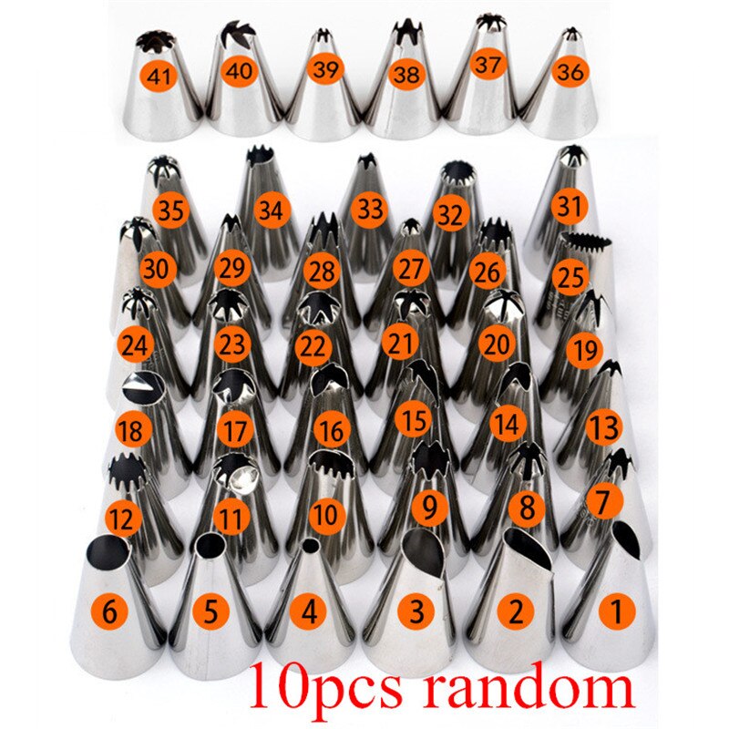 10 Stks/set Cake Piping Nozzles Rvs Pastry Icing B... – Vicedeal