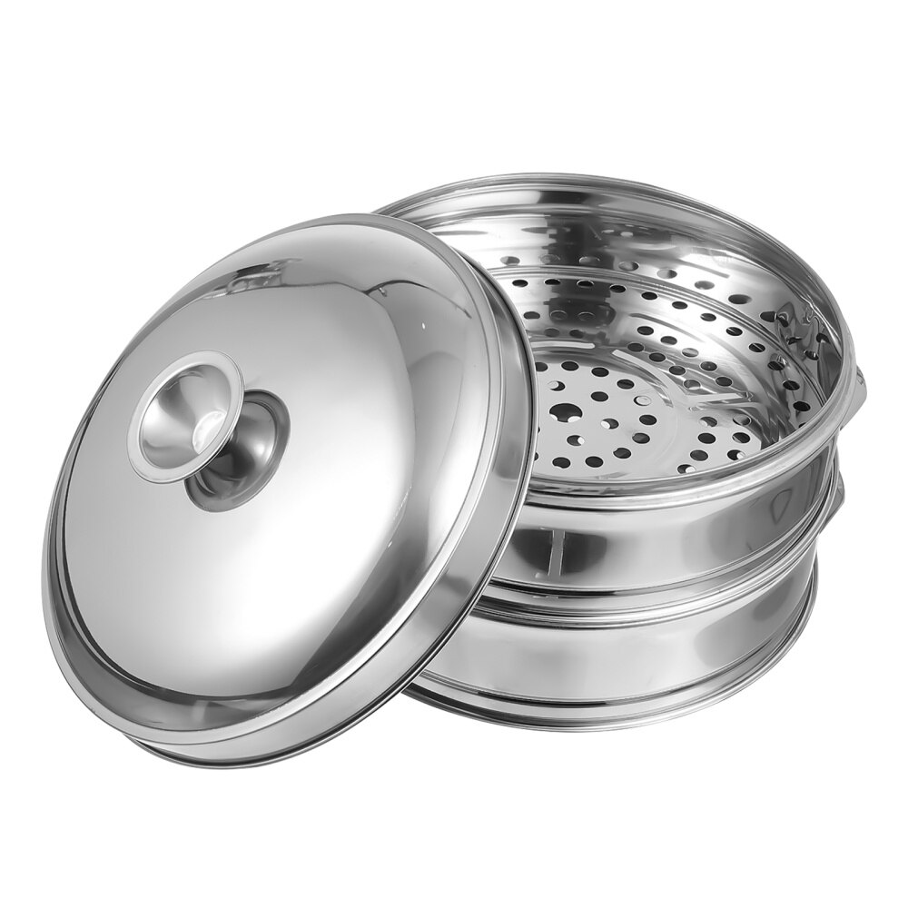 1 Set 24cm Kitchen Steamer Cookware Stainless Stee... – Vicedeal