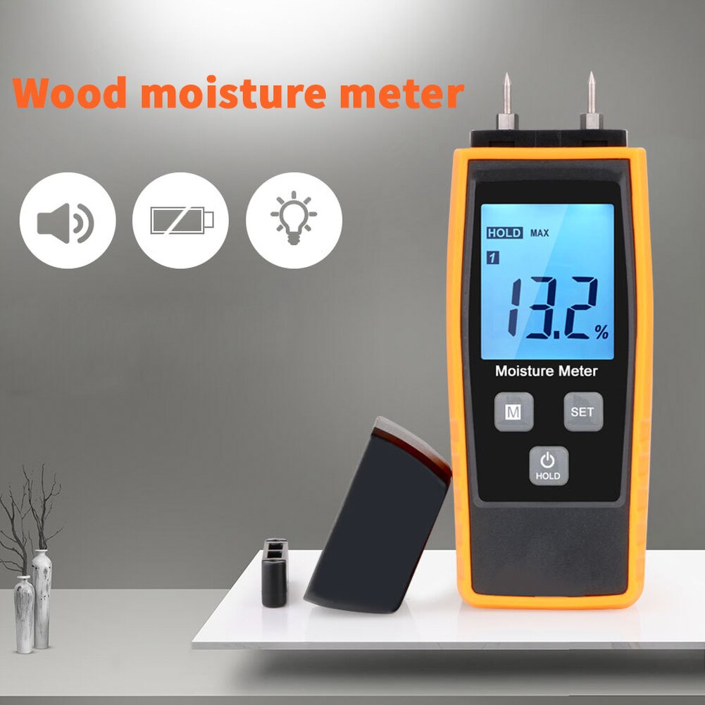 Lcd Vochtmeter Digitale Hout Vochtmeter 0-80% Hygr... – Grandado