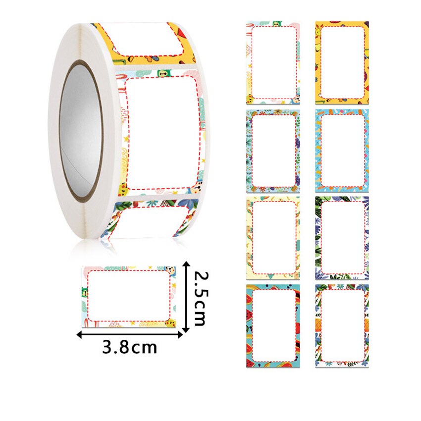 250Pcs/Roll Cartoon Dieren Naam Tag Labels Schrijv... – Vicedeal