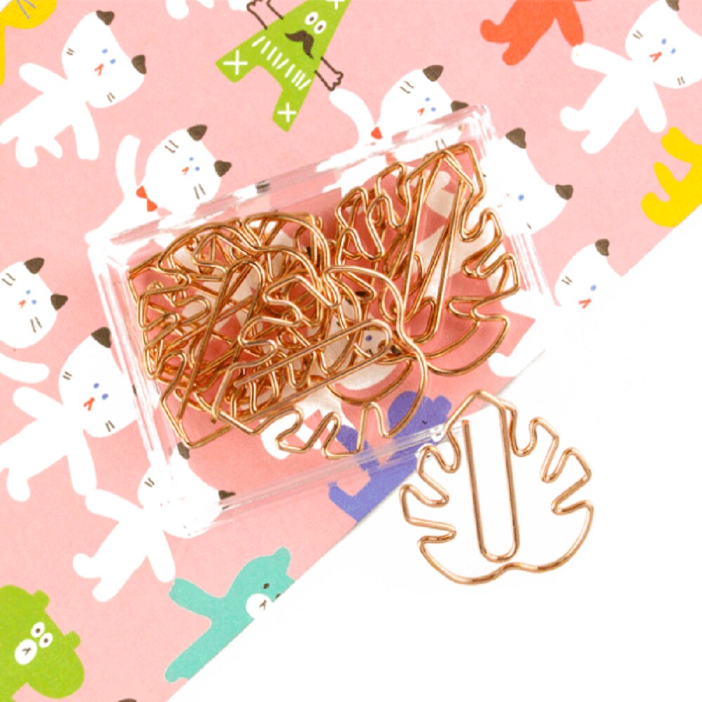 10pcs/box Turtle Leaf Shape Paper Clips Kawaii Sta... – Vicedeal