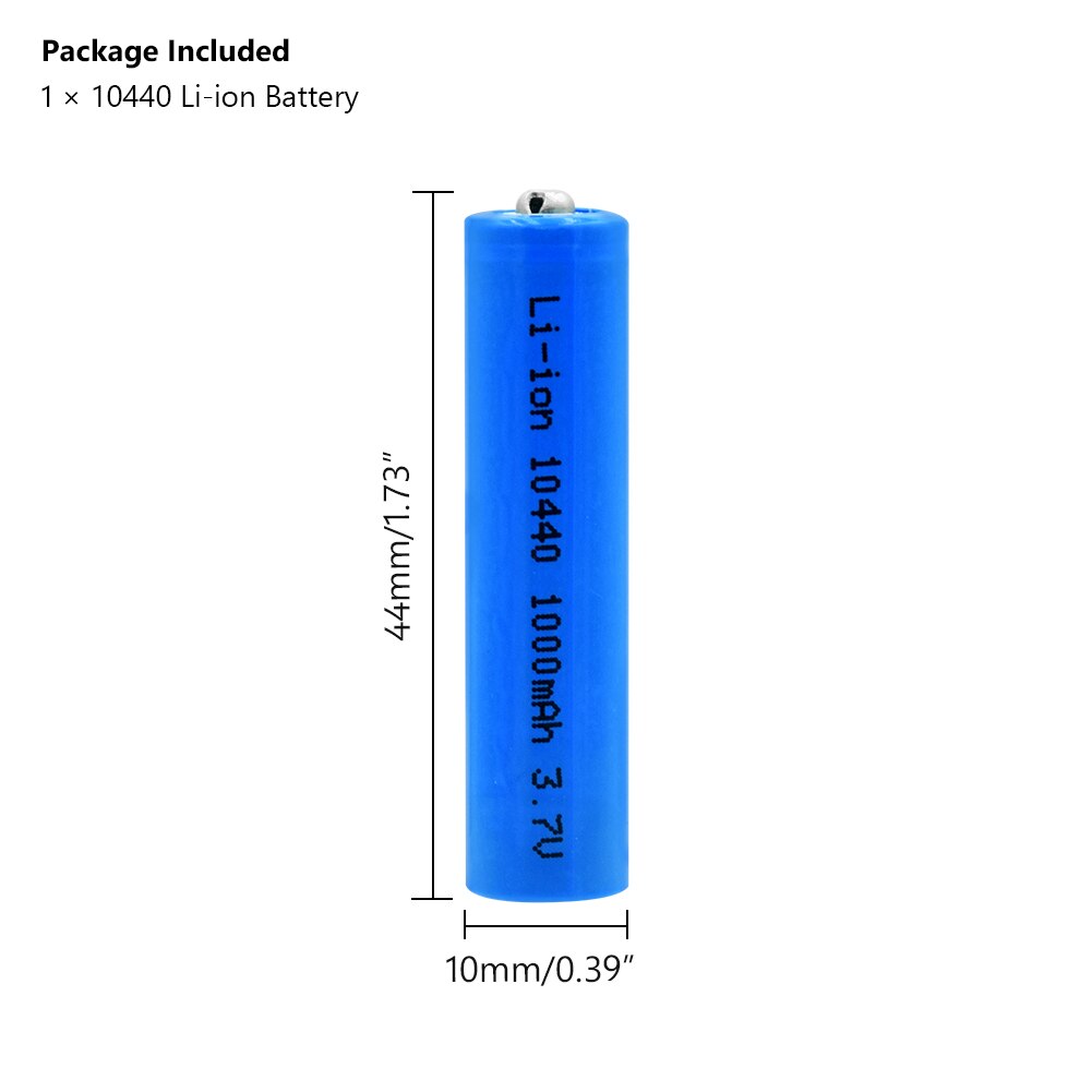1/2/4 Pcs 3.7V Volt 1000mAh 10440 Lithium-ion Lith... – Vicedeal