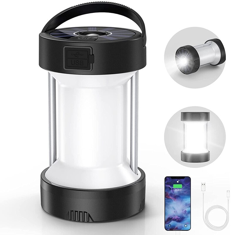 -Camping Lantaarn Oplaadbare Solar Camping Lichten... – Vicedeal