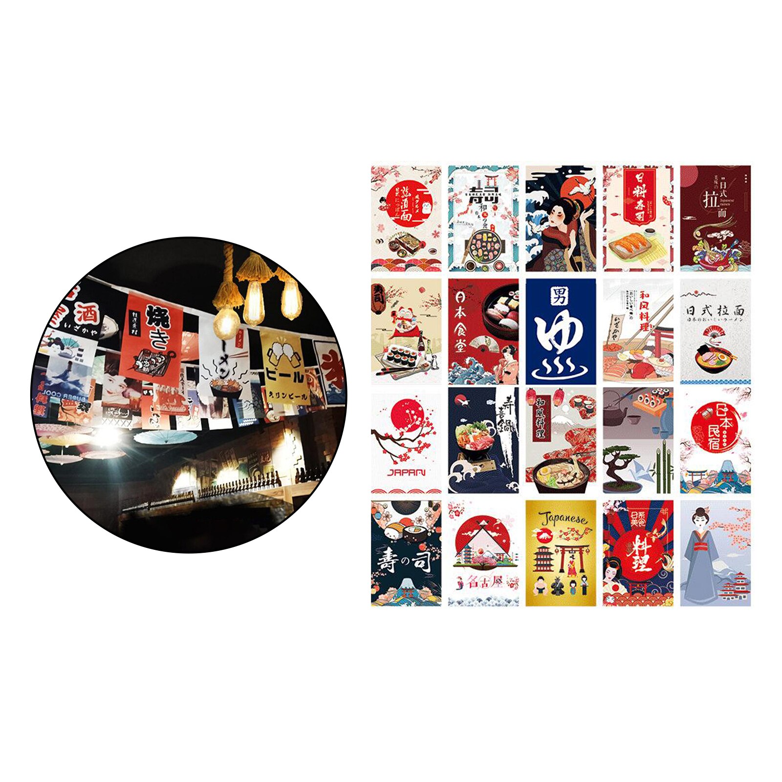 Japanese Banner Bunting Flags Polyester Flags Sush... – Grandado