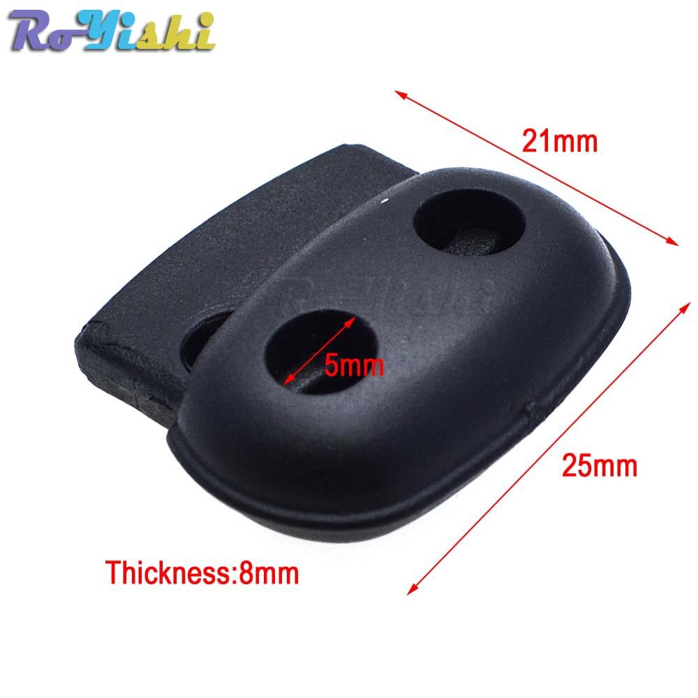 10pcs/pack Plastic Cord Lock Stopper Toggle Clip B... – Grandado