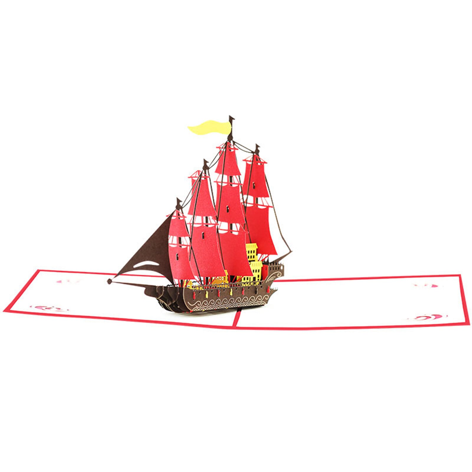 3D Sailboat Ship Paper Sculpture DIY Handmade Exqu... – Grandado