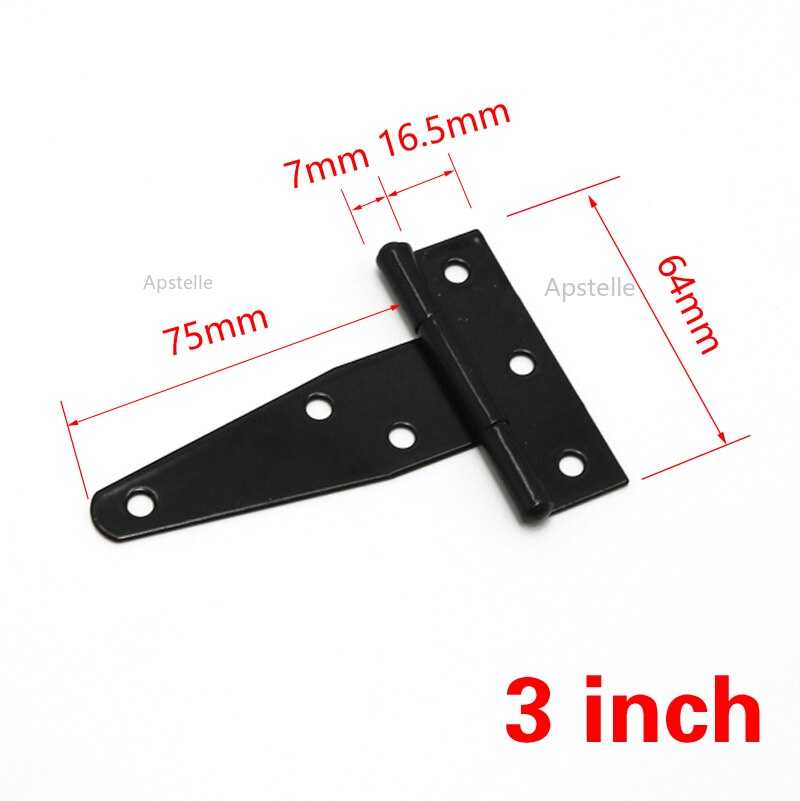 1 Pcs Black Paint T Shape Triangle Hinge Cabinet S... – Vicedeal