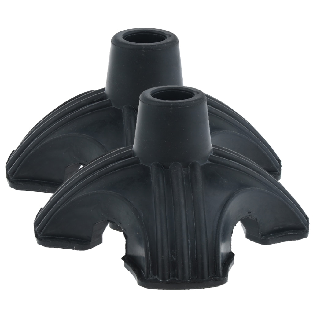 2 Pieces Anti Slip Quad Rubber Replacement Tip Bas... – Grandado