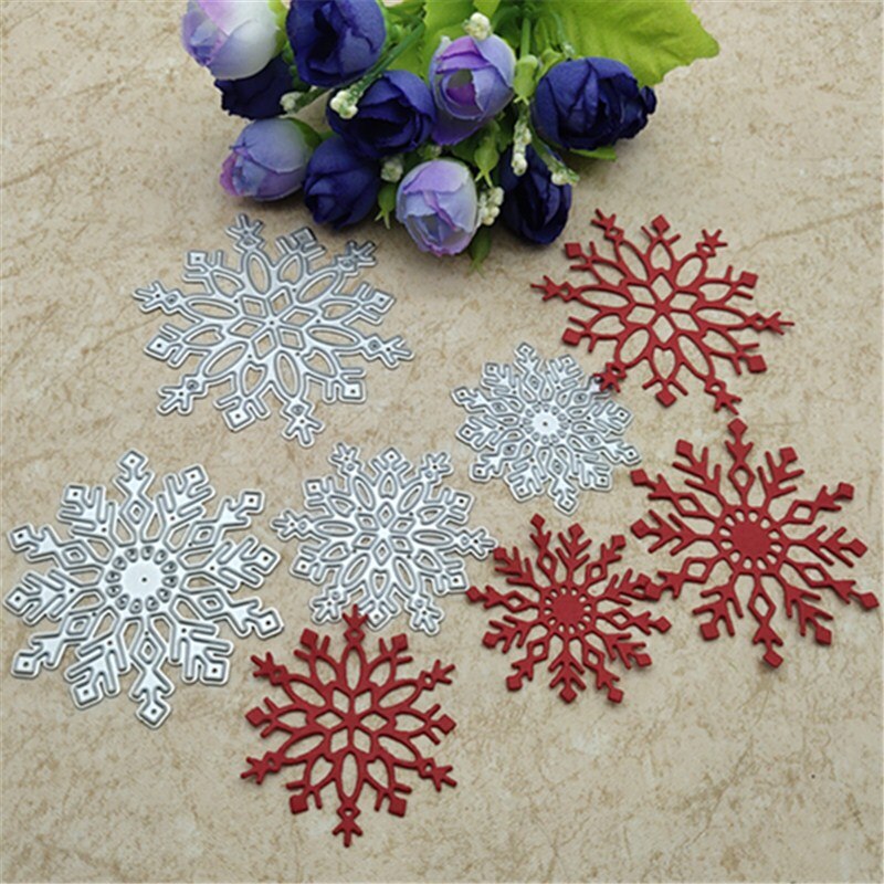 4pcs/set Snowflake Cutting Dies Christmas Dies Met... – Vicedeal