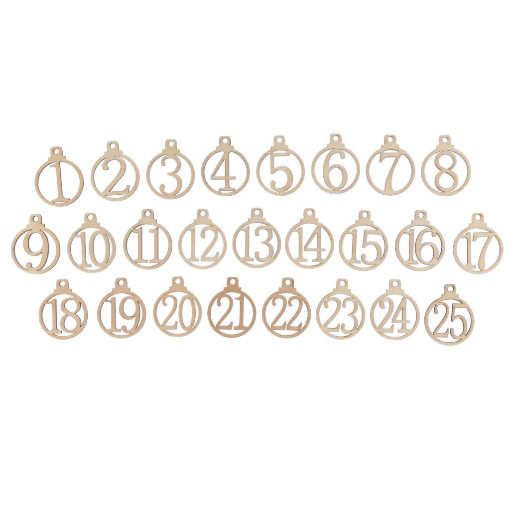 Vintage Weihnachten Anhänger Advent Kalender Zahle... – Grandado