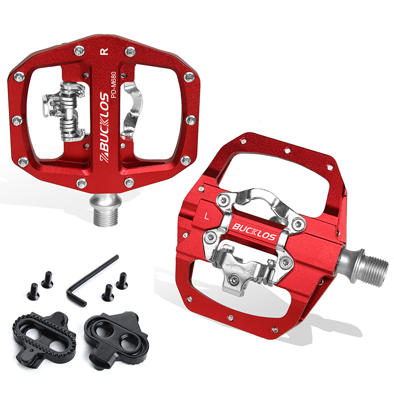 BUCKLOS Pedals Contact MTB Bike Cleat Pedal Flat D... – Grandado