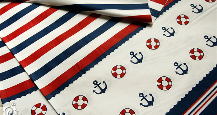 160cm*50cm havanker 100% bomuldsklud marine stil ... – Grandado