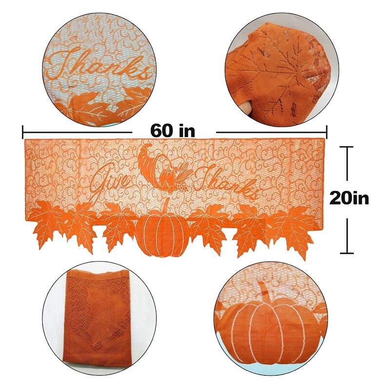 Thanksgiving Halloween Maple Leaves Fireplace Scar... – Vicedeal