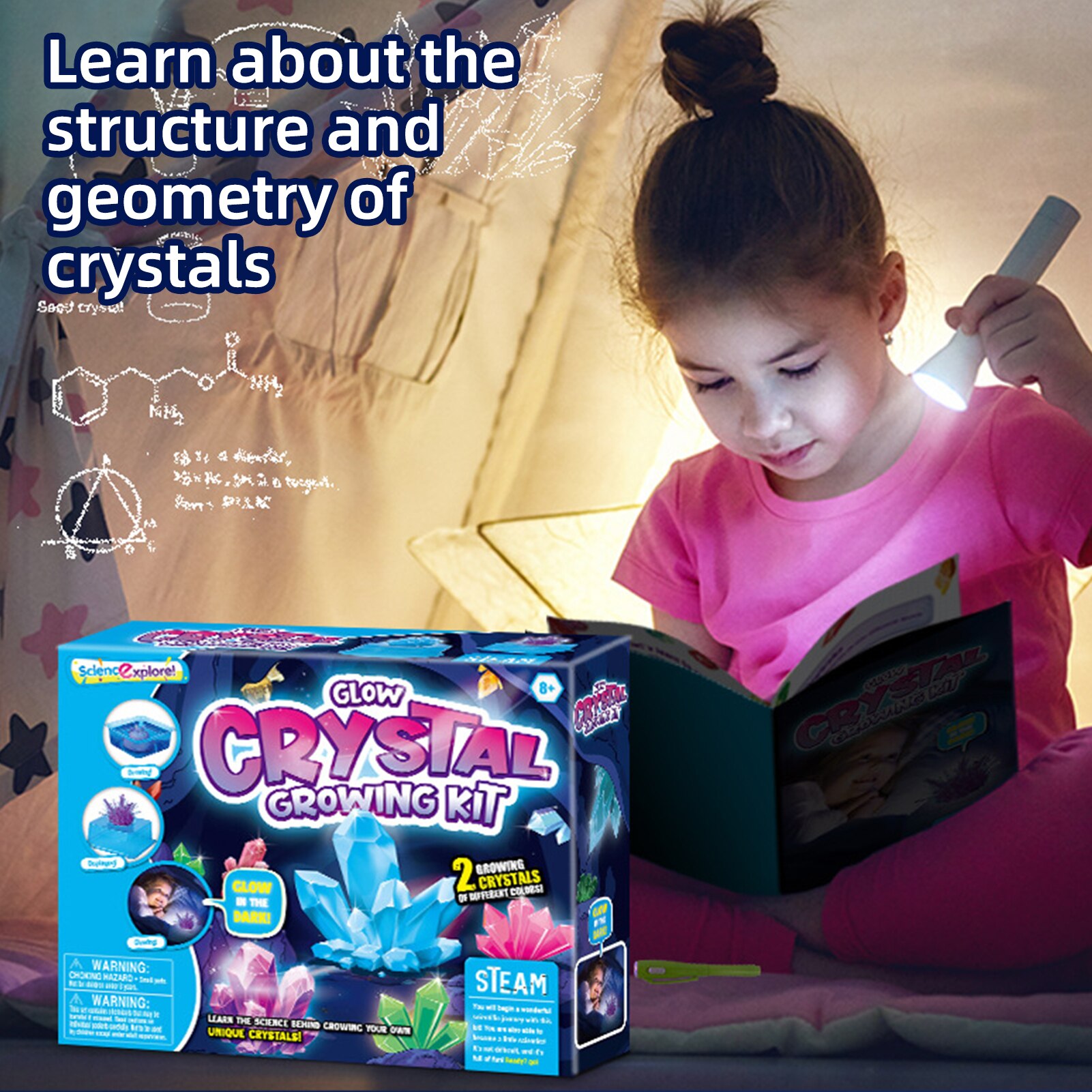 Crystal Growing Kit STEAM Chemical Science Experim... – Grandado