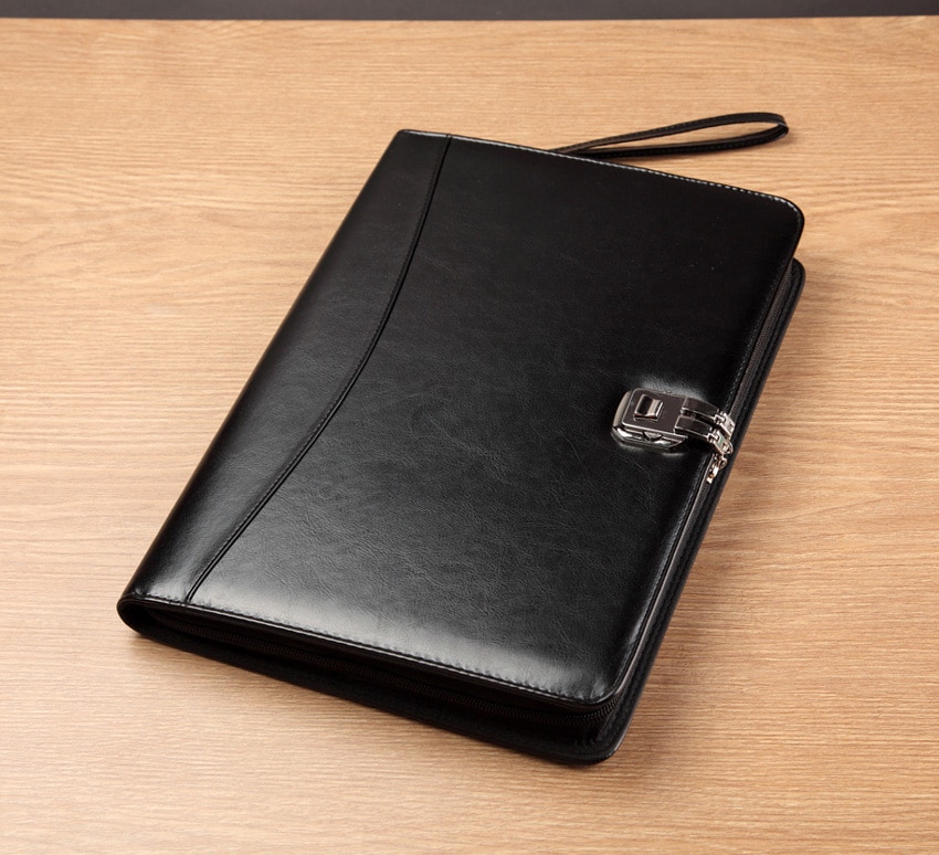 A4 Senior PU leather padfolio business Document ma... – Grandado