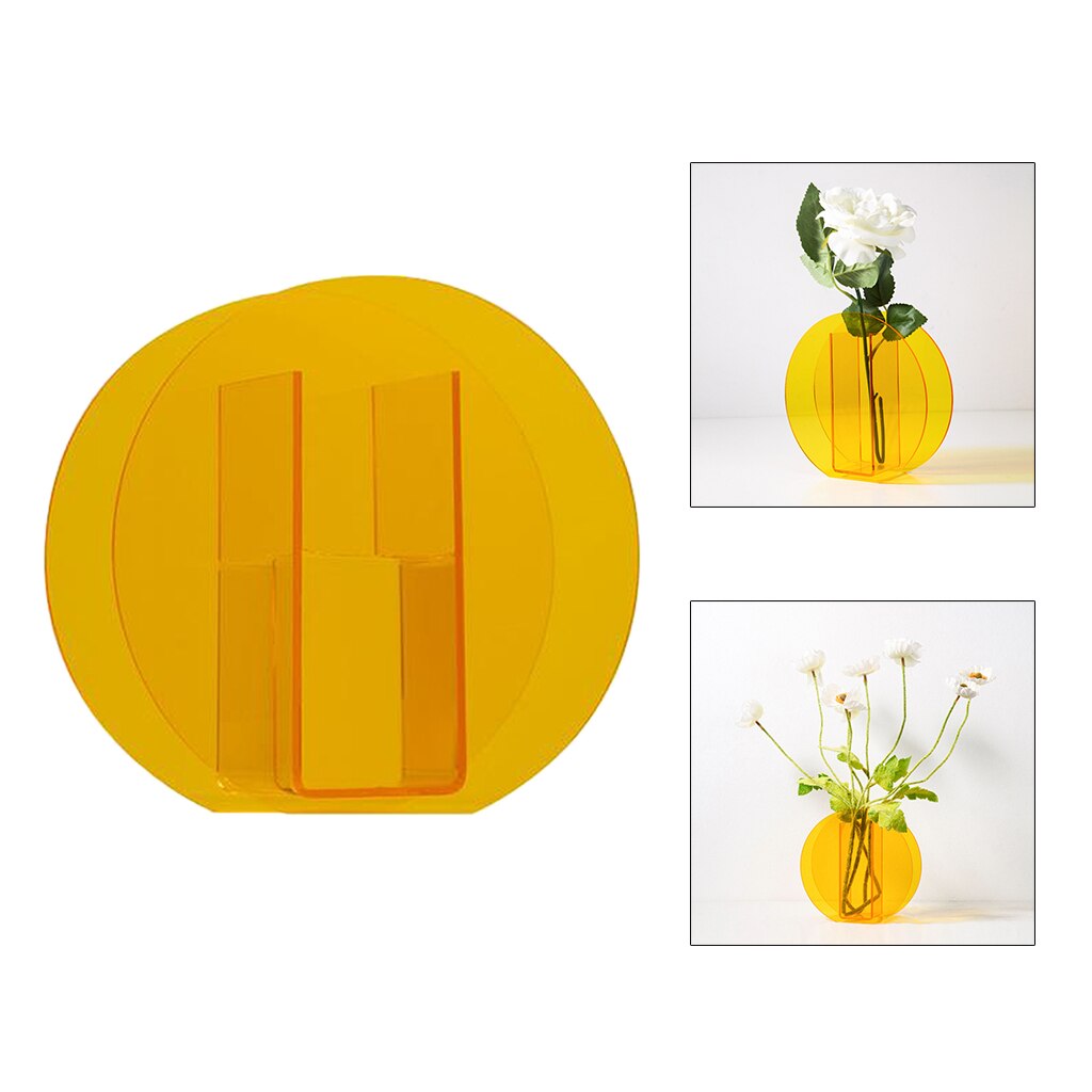 Acrylic Dried Flower Bottle Vase Flower Planter Po... – Vicedeal