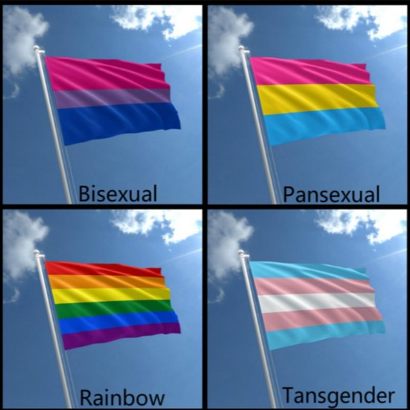 90x150cm Lesbian Gay Pride Parade Banner LGBT Rain... – Grandado