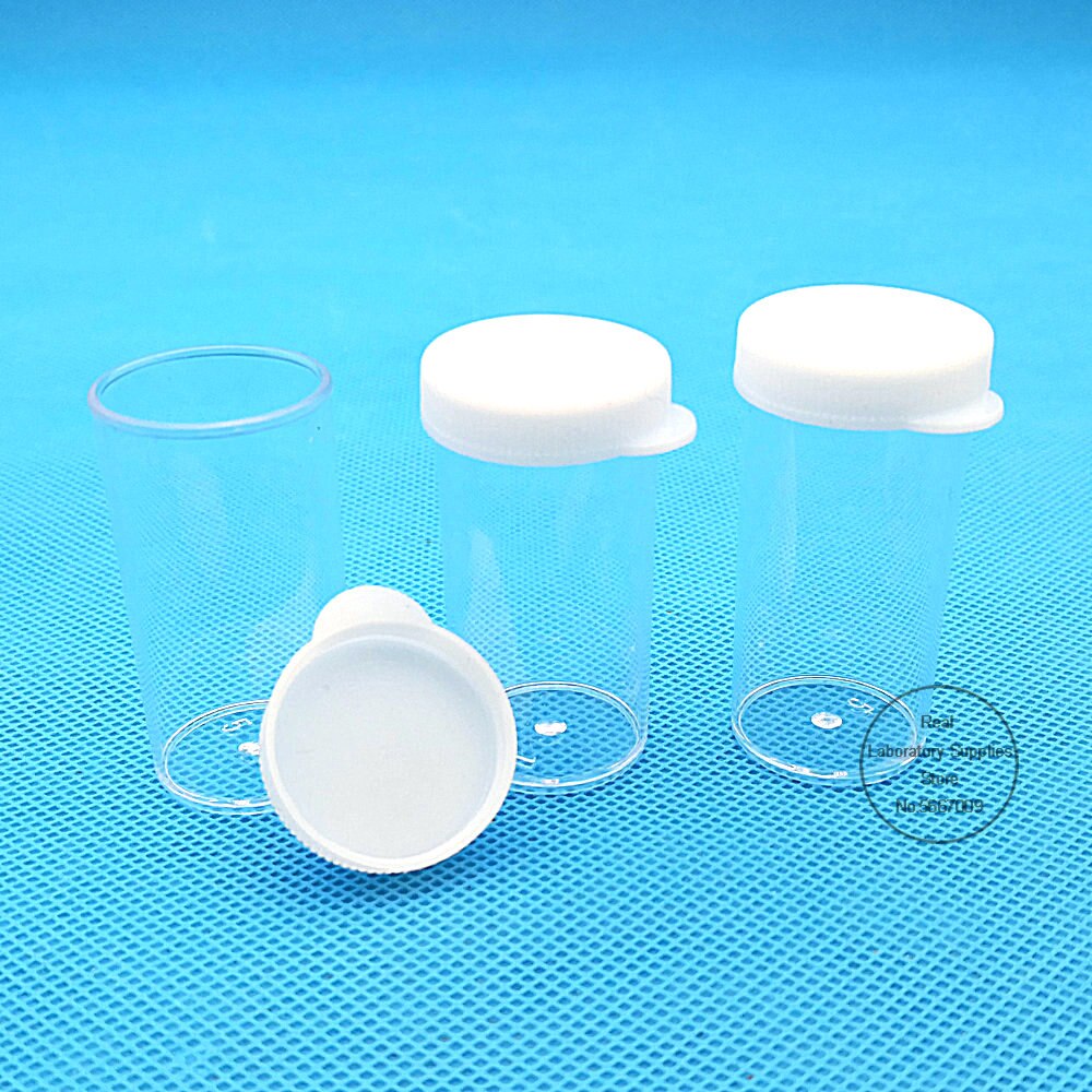 50pcs/lot 24x45mm Lab Flat Bottom Plastic Test Tub... – Grandado