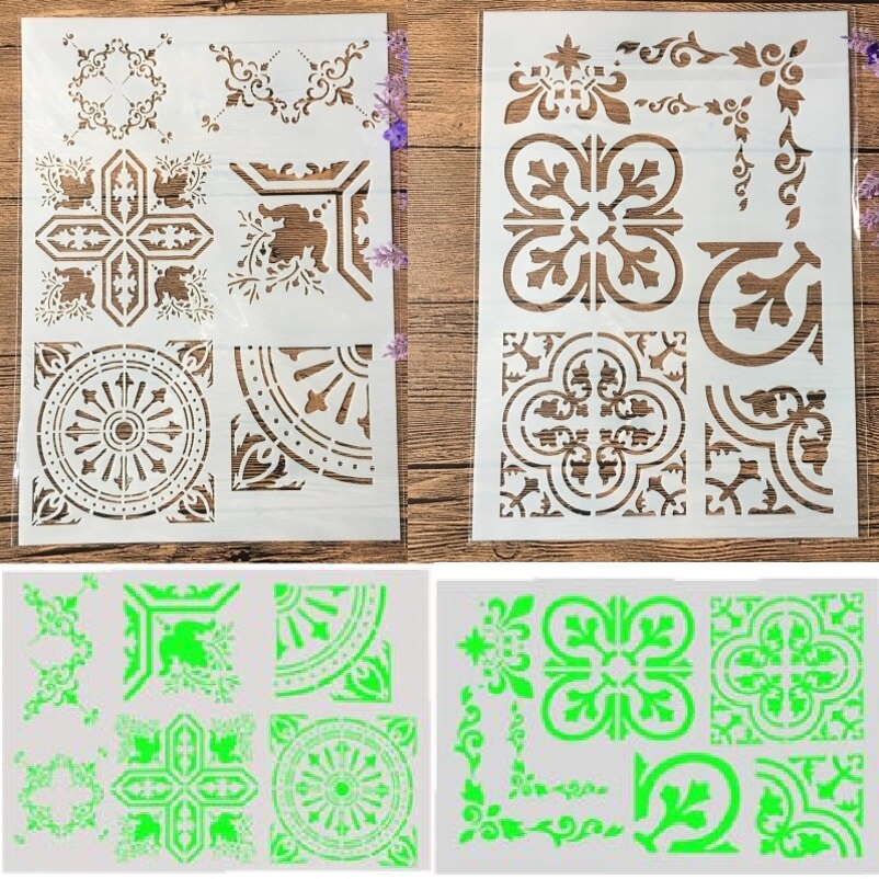 2Pcs A4 Flower Border Frame DIY Craft Layering Ste... – Vicedeal