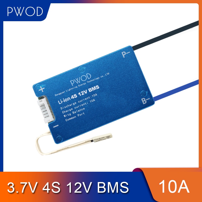 smart 3.7V li-ion BMS 4S 12V 10A 15A 25A 35A 45A B... – Grandado
