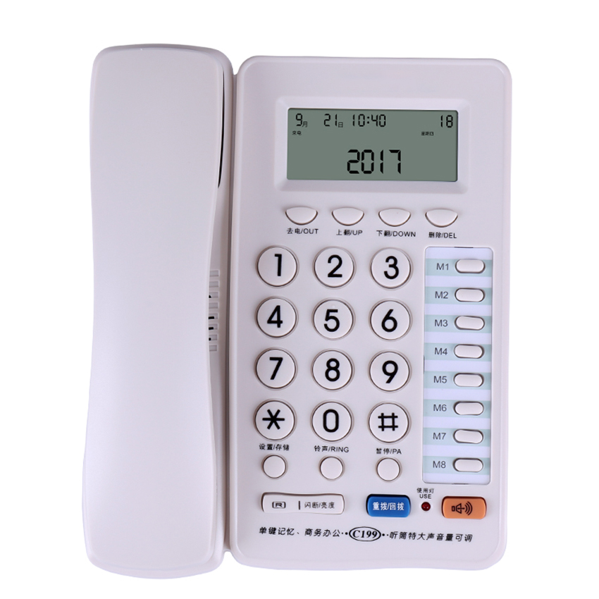 FSK/DTMF Dual System Corded Phone Telephone with C... – Grandado