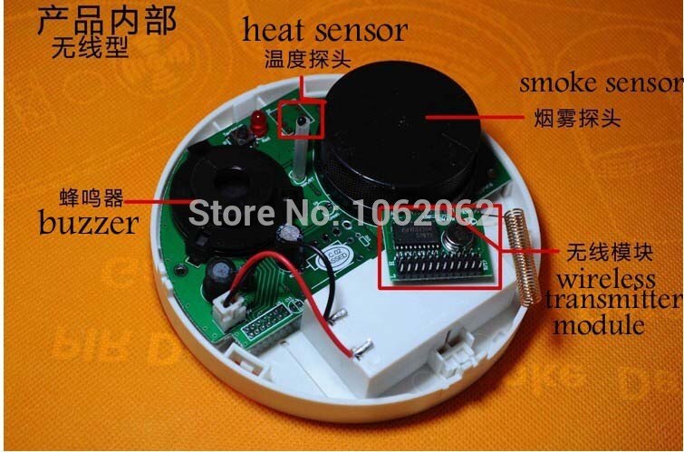 Heat sensor and smoke sensor 2-in-1 wireless detec... – Vicedeal