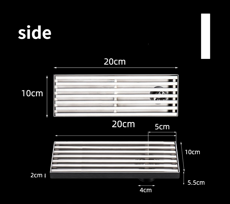 304 Stainless steel rectangular floor drain grate ... – Grandado