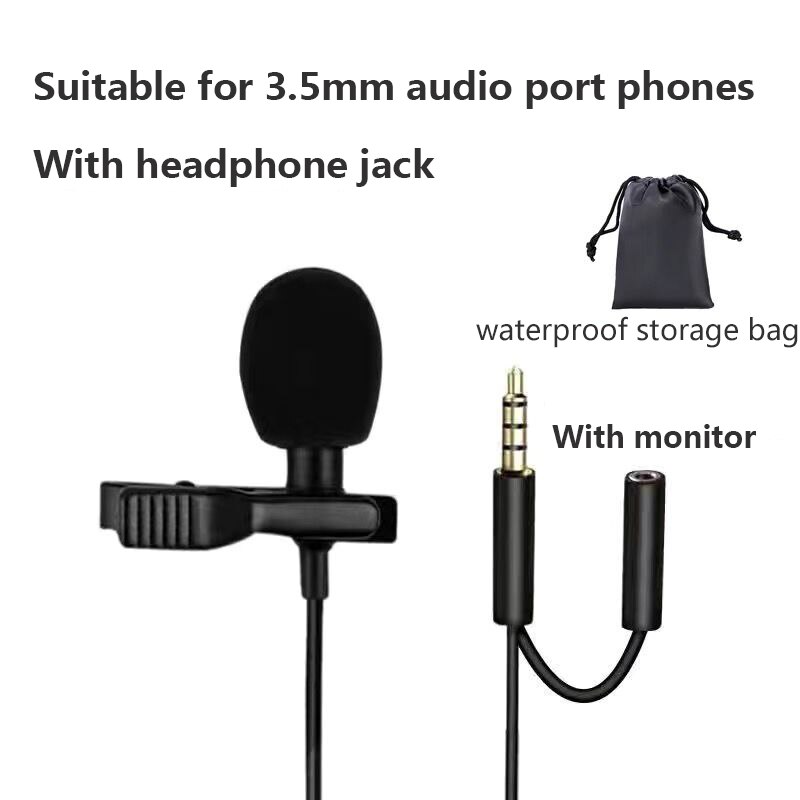 Mini Draagbare Lavalier Microfoon Clip-On Condensa... – Vicedeal