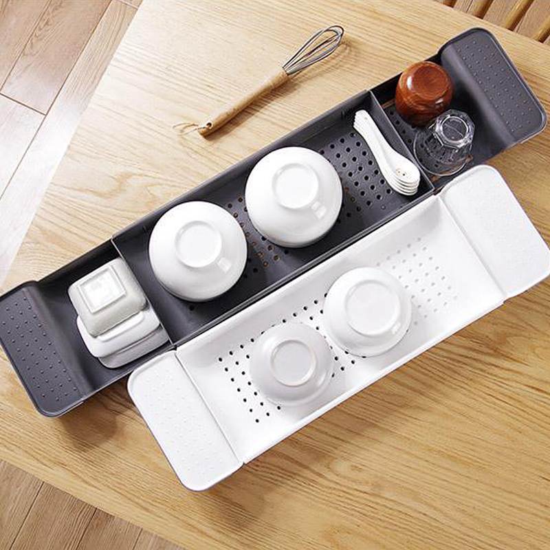 Drain Telescopic Bathtub Rack, Bathroom, Plastic B... – Grandado