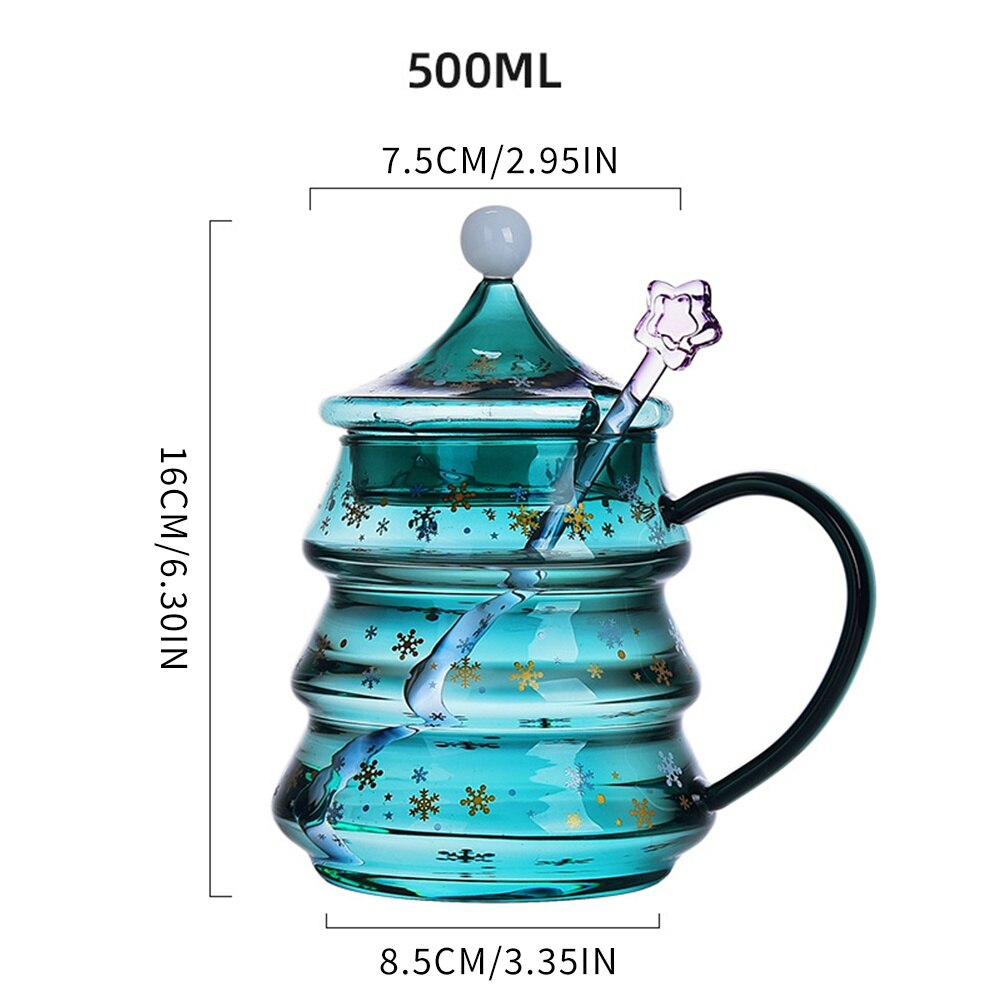 Christmas Tree Shaped Coffee Mugs Heat Cold Resist... – Grandado