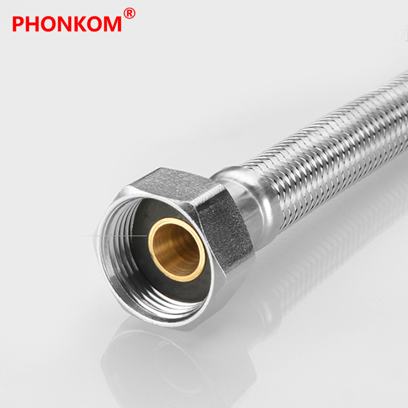 PHONKOM Edelstahl Geflochtene Schlauch Einlass Roh... – Grandado