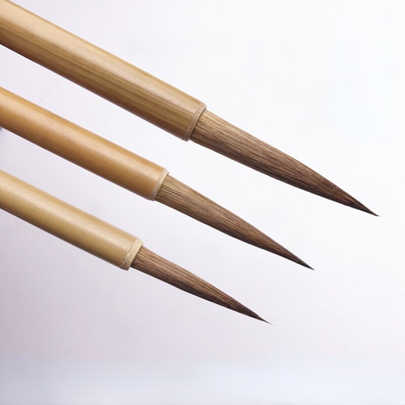 Wezel Haar Chinese Kalligrafie Brush Pen Set Slend... – Grandado