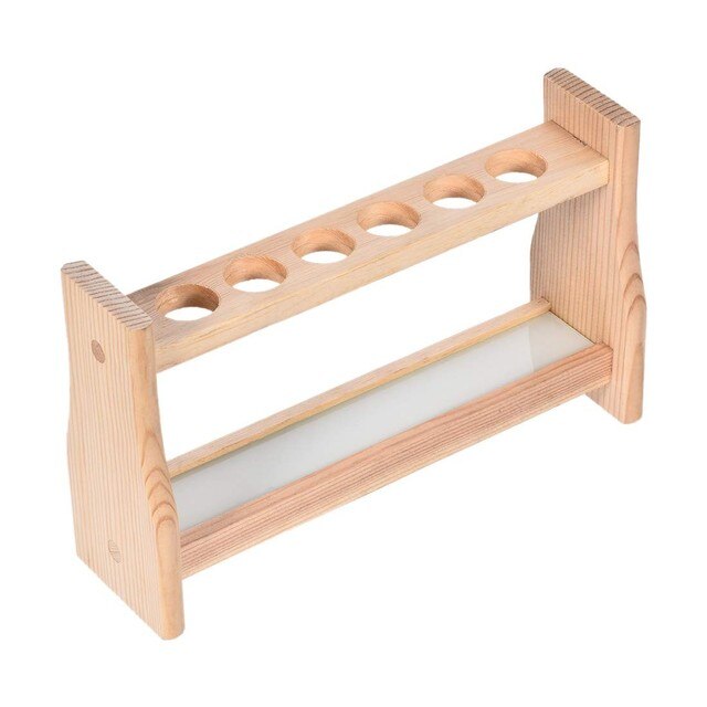 1 Pcs Wooden Test Tube Rack Tube Holder Lab Suppor... – Vicedeal