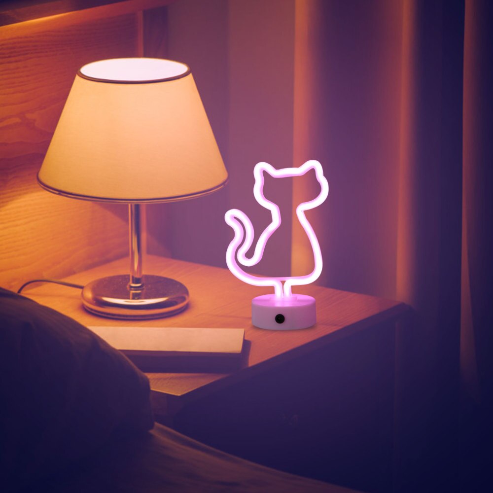 Acrylic Shape Night Lamp LED Neon Signs Light Desk... – Vicedeal
