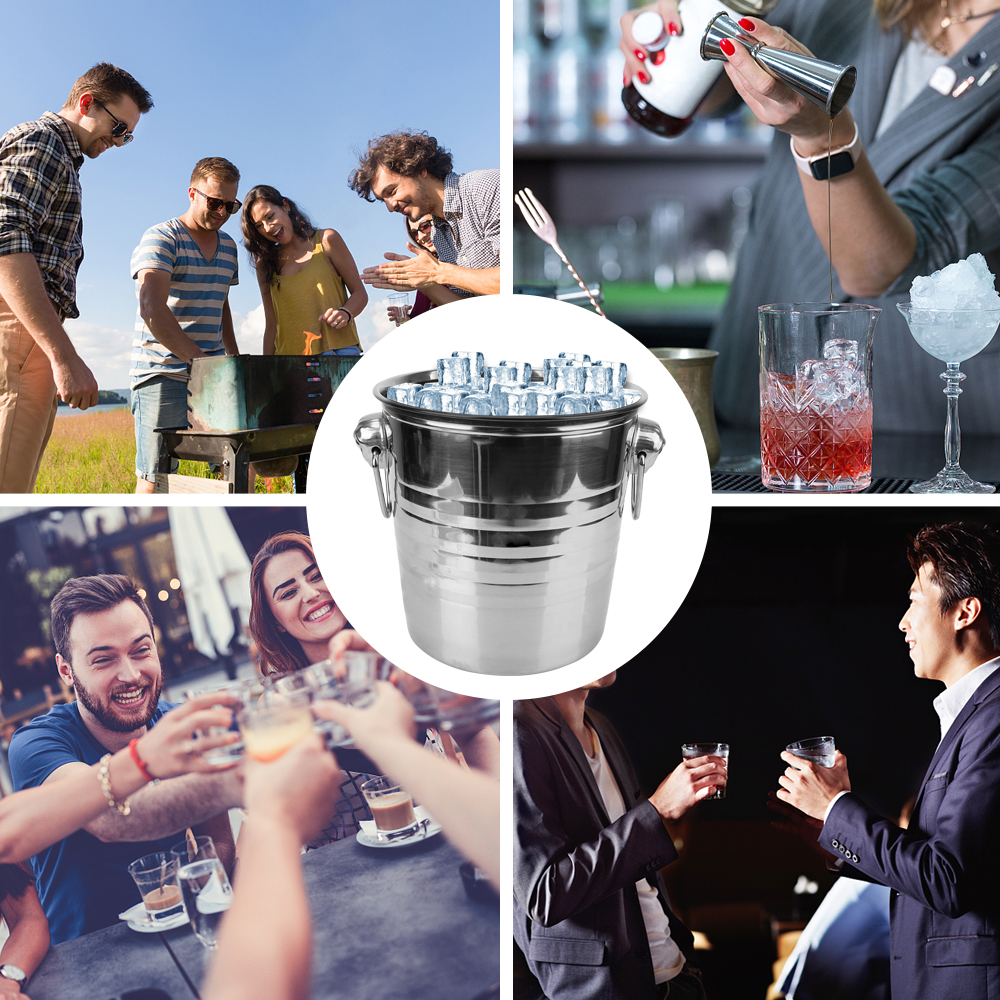 Ice Cube Maker Wine Beer Cooler Bucket Champagne W... – Grandado