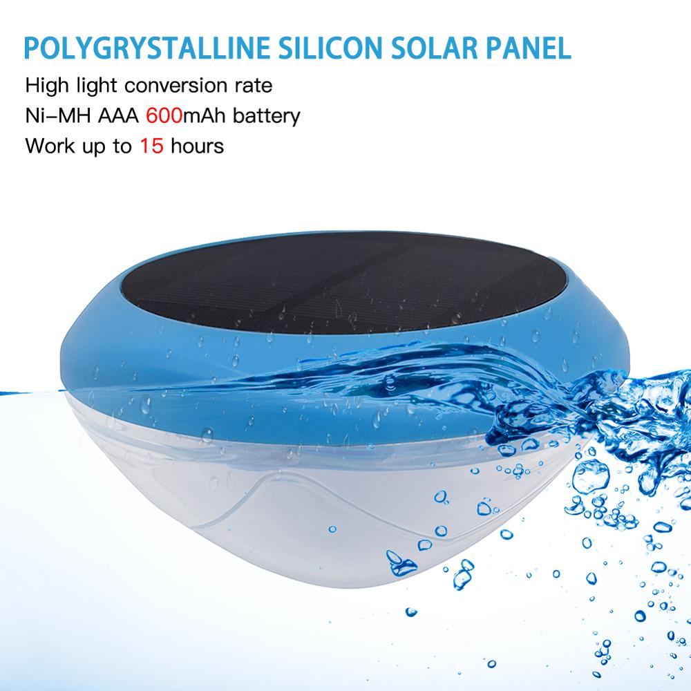 RGB Solar LED Floating Pool Light Solar Powered Co... – Grandado