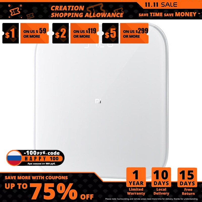 Xiaomi Weight Scale 2 Health Weighting Scale Bluet... – Grandado