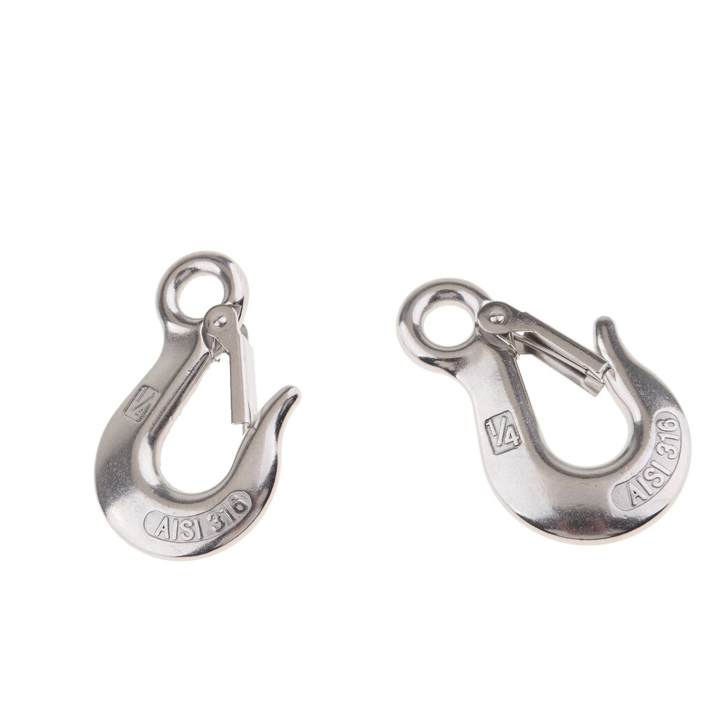 1 Pair Stainless Steel Winch Clevis Carabiner With... – Grandado