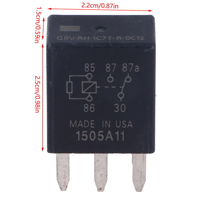 12V Automotive Relay SPDT 35A 12VDC 5Pins G8V-RH-1... – Grandado