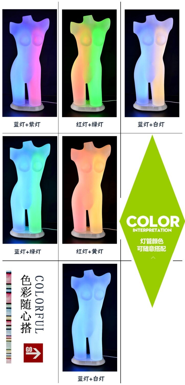 LED Light torso Mannequins, chest mannequin for un... – Vicedeal