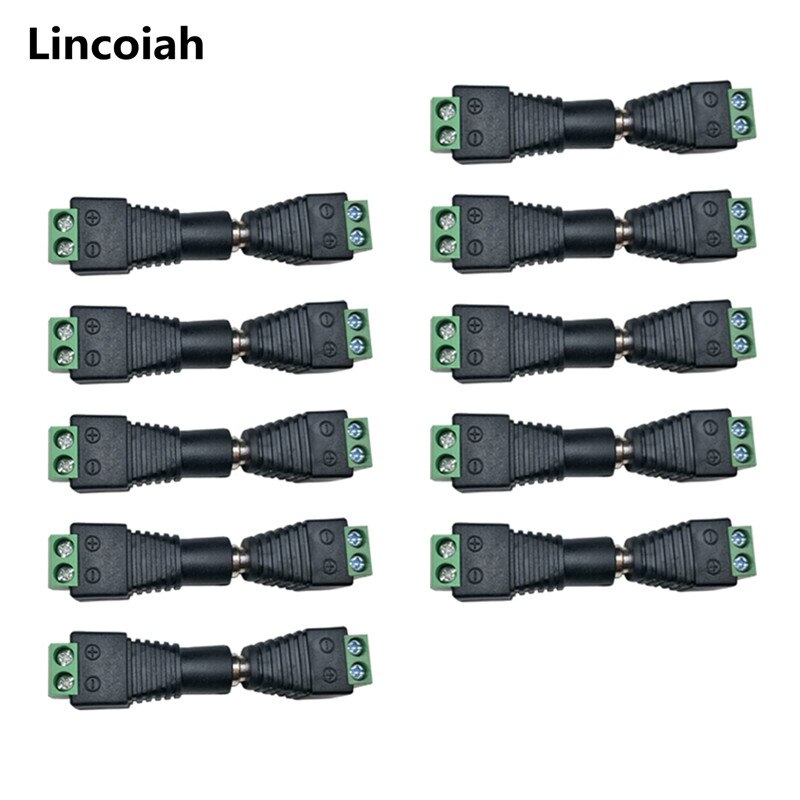 10 Male + 10 Female DC Connector 2.1mm x 5.5mm DC ... – Vicedeal