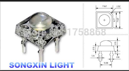 50 pcs bright Blue LED 5mm Dome Super Flux water C... – Grandado