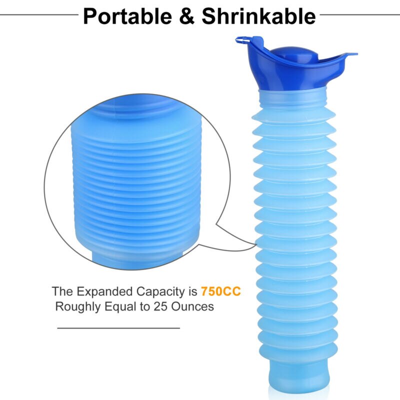 Hiking Shrinkable Urinal Pocket Toilet Portable Sh... – Grandado