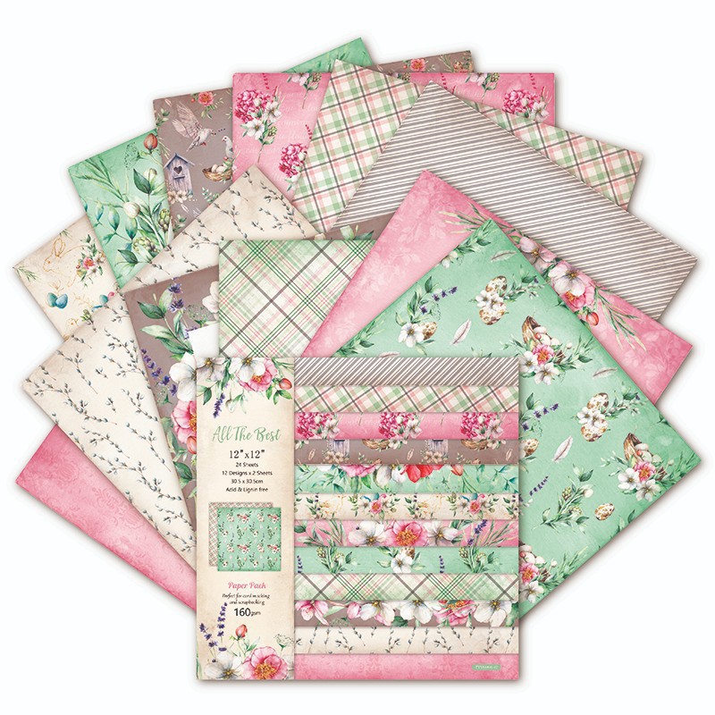 24 Sheet 12X12" Spring Plant Flowers Craft Pa... – Vicedeal