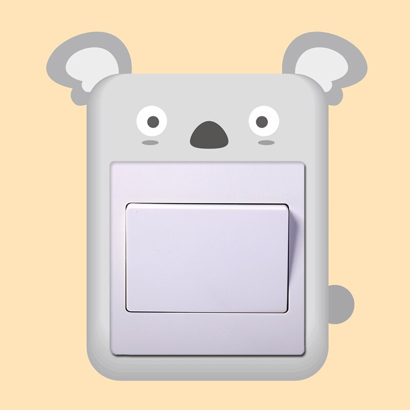 Leuke Dieren Schakelaar Stickers Muur Decoratie Ki... – Vicedeal