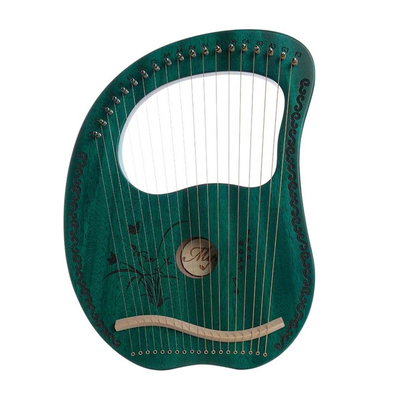SEWS-19-Note Lyre Harp Mahogany Metal String Bone ... – Grandado