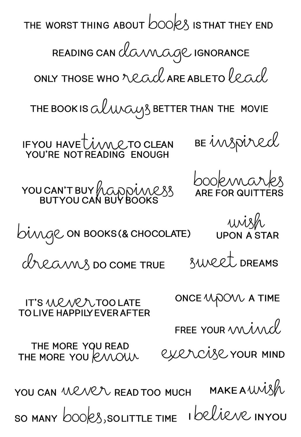 English words Transparent Clear Silicone Stamps fo... – Grandado