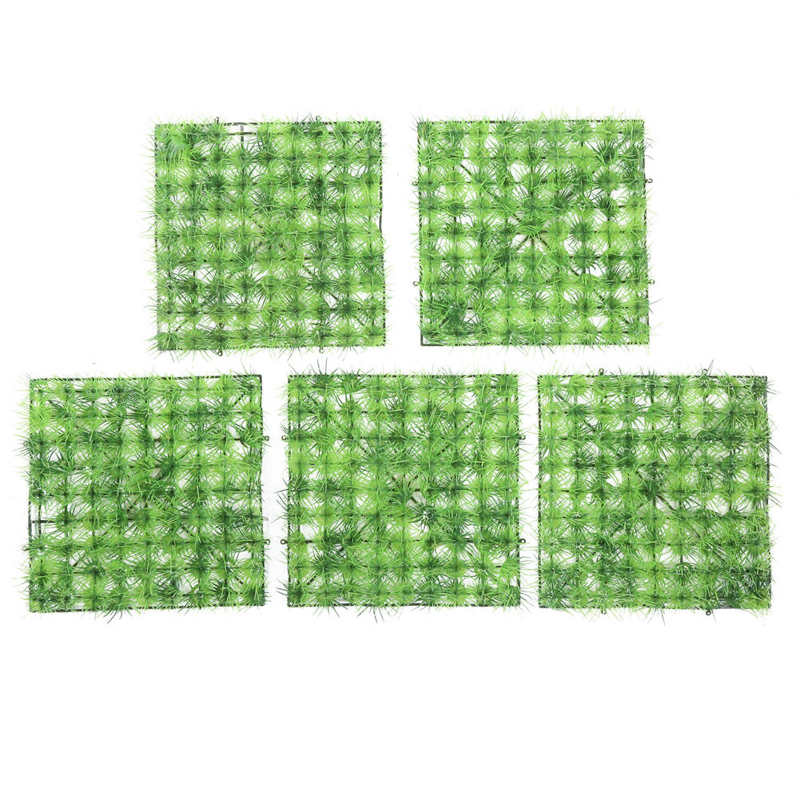 5Pcs 23X23X2cm Artificial Plant Wall Simulation Gr... – Grandado