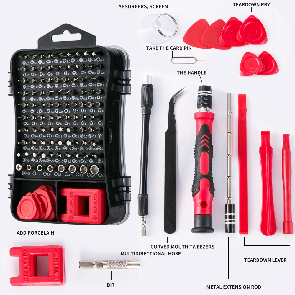 115 In1 Schroevendraaier Set Schroevendraaier Bit ... – Grandado