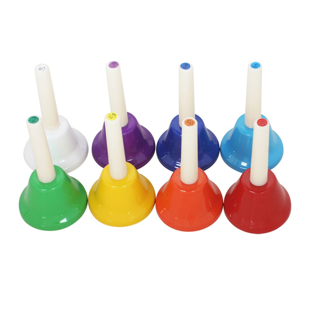 8pcs School Kids Hand Bells Funny Octave Percussio... – Vicedeal